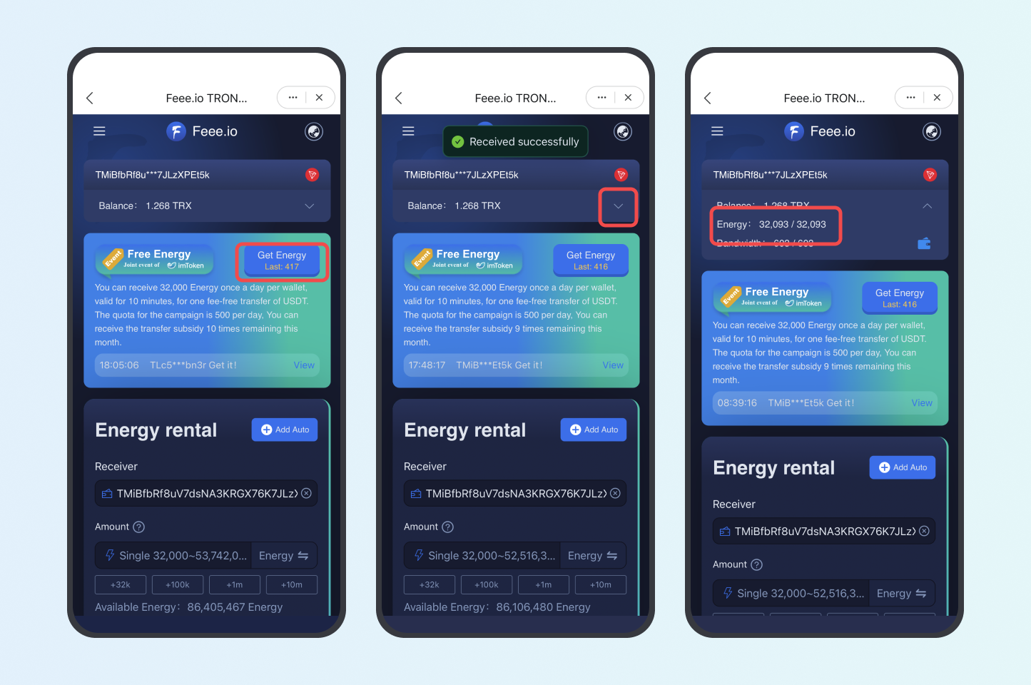 How to Rent Tron Energy on Feee.io？ – imToken - Ethereum Wallet ...