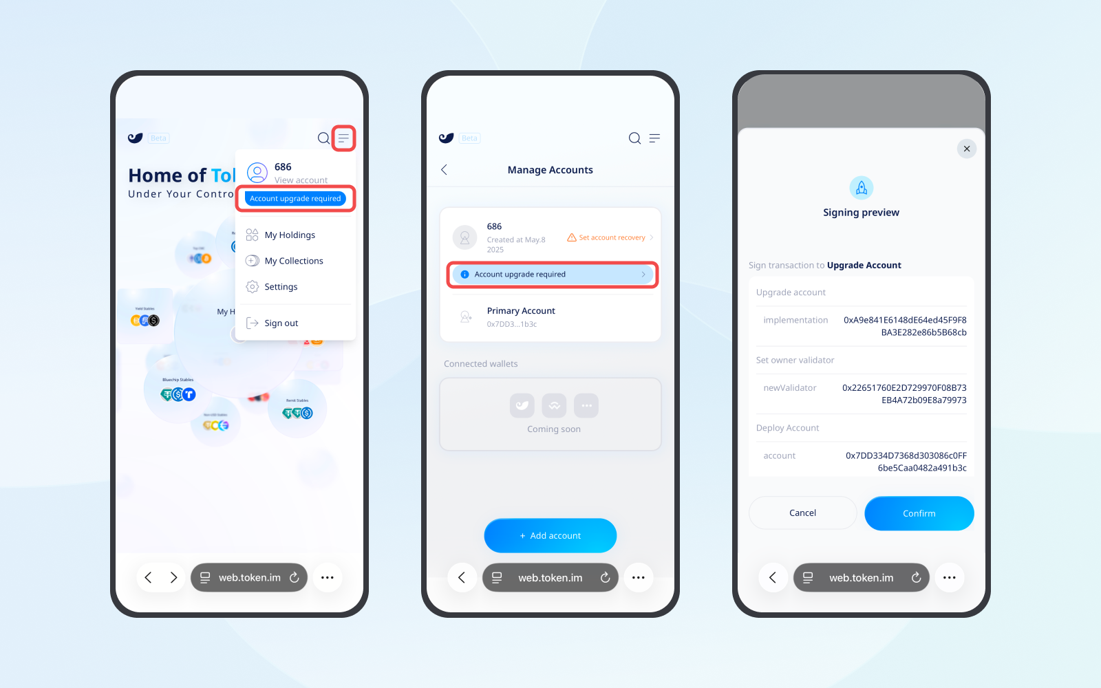 How to Upgrade Your imToken Web Account – imToken - Ethereum Wallet, Bitcoin Wallet - Help Center